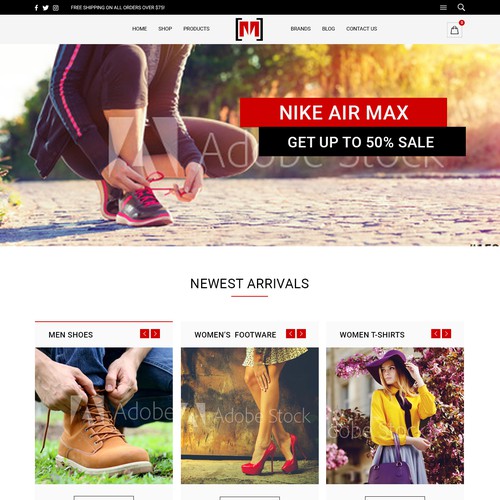 Design a Footwear Website that is different/better than the rest. | Web ...