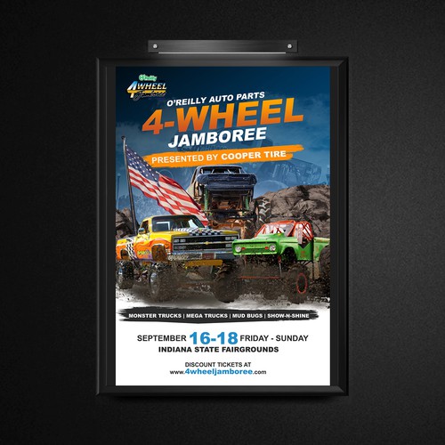 Designs | 4-Wheel Jamboree poster and ads | Poster contest