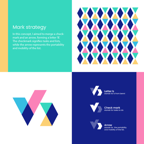 Design a web service logo that allows you to set goals and look back ...