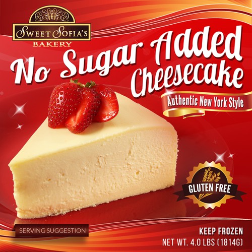 Designs | Gourmet Cheesecake Package Design (No Sugar Added) | Product ...