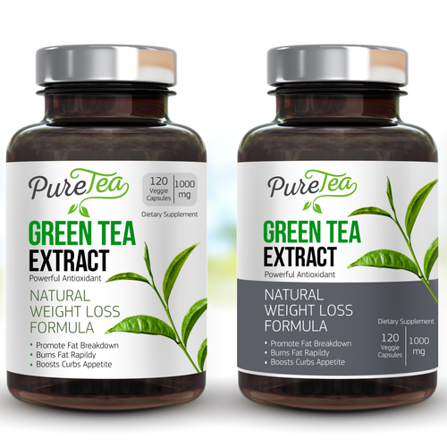 Designs | PureTea needs a "beautiful label" for our Green Tea Extract ...