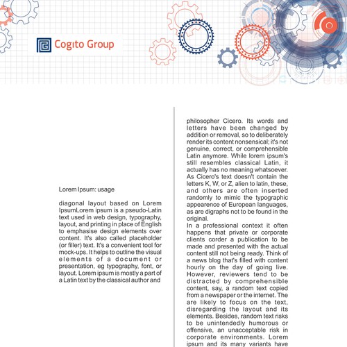 Design a creative header and footer | Brochure contest