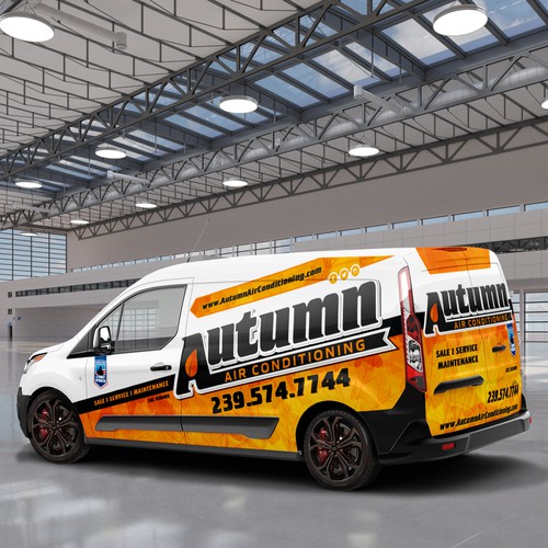 Designs | Bold Van Wrap for HVAC Company | Car, truck or van wrap contest