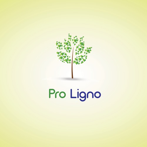 Make a logo that supports the company name pro ligno and showing that ...