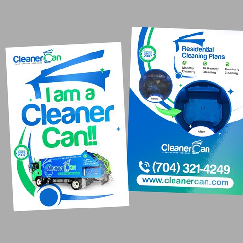 Designs | Trash Can Cleaning Business Flyer | Postcard, flyer or print ...