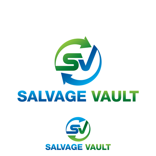 Create a vibrant logo for salvage liquidation company called Salvage ...