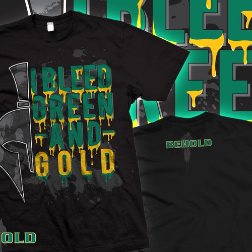I Bleed Green and Gold T-shirt *Prize Guarantee* *Multiple Winners ...
