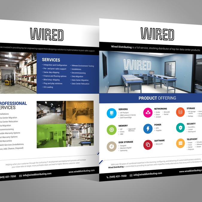 Create a Line Card brochure that informs potential customers about ...