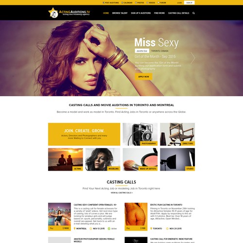 Entertainment Websites: the Best Entertainment Web Design Ideas | 99designs