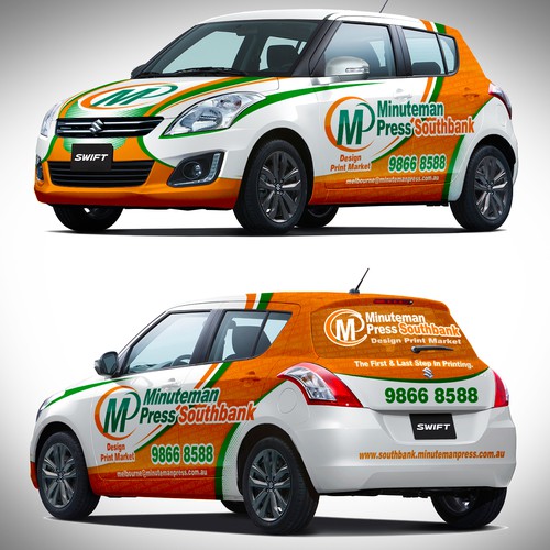 Designs | White Suzuki Swift Wrap | Car, truck or van wrap contest