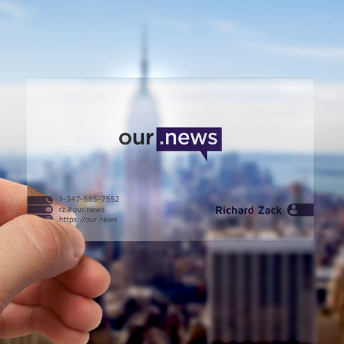 Design a unique business card for a company battling fake news ...