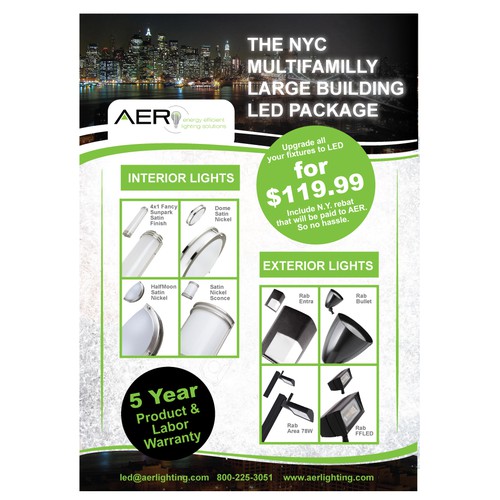 AER Lighting Flyer | Poster contest