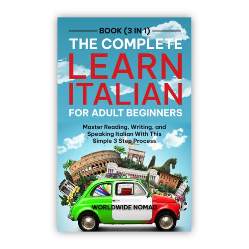 Designs | Creative cover for teaching Italian | Book cover contest