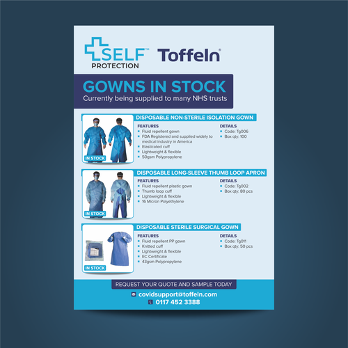 Designs | Design a postcard for mailing to advertising hospital PPE ...