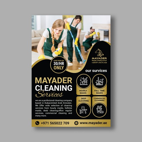 Designs | Flyer for Mayader Cleaning Services | Postcard, flyer or ...