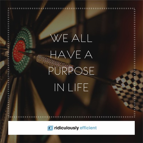 Make an epic, minimalist logo sticker for Ridiculously Efficient ...