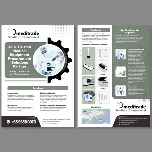 Designs | Design of A4 company flyer for introduction of company ...