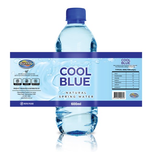 Bring modern new life to our Spring Water label | Product label contest