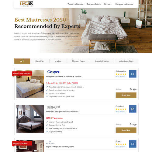 Designs | Single Comparison WebPage | Landing page design contest