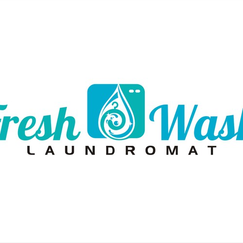 create modern innovative laundromat logo for Fresh Wash Laundromat ...