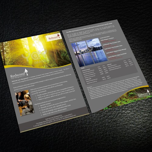 Designs | Create the next brochure design for Redwood Asset Management ...