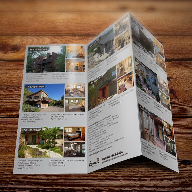Design my vacation rental marketing brochure! | Brochure contest