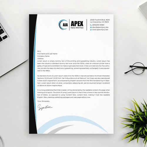 Designs | Letterhead | Stationery contest