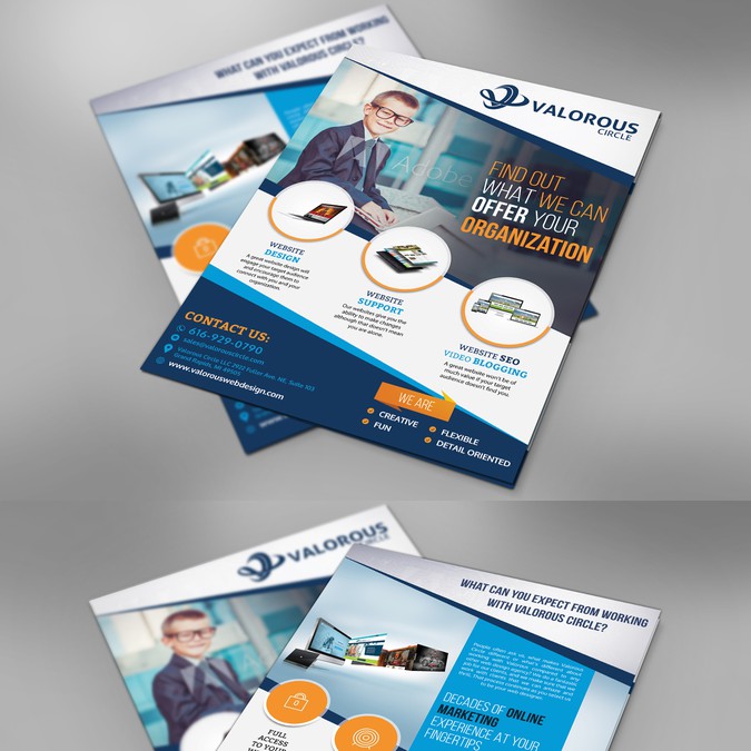 Design a compelling Marketing Flyer/Leave Behind for Web Design and SEO ...