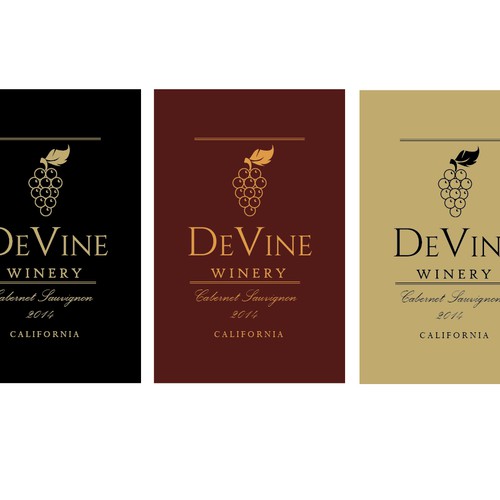 Design modern and abstract wine label for California famous wine ...
