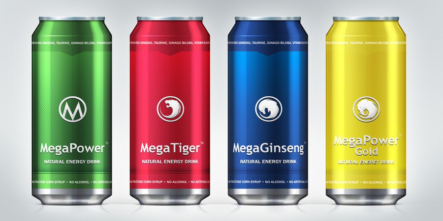 Packaging design for Mega Power Energy Drink cans! | Print or packaging ...