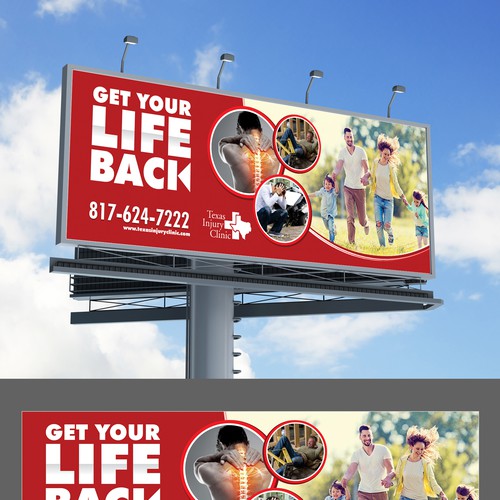 Eye-catching Billboard for injured patients | Signage contest