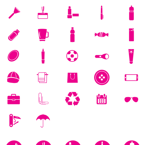 27 small simple "stylized" icons for product selling websites | Icon or ...