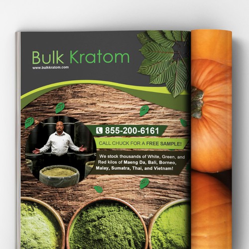 Guaranteed contest. Full page ad for Kratom company! | Postcard, flyer ...