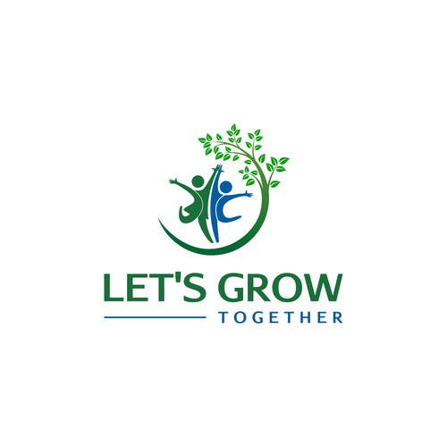 Create a fun logo for an education business "Let's Grow Together ...