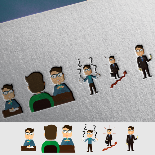 Stylized illustrations for interview process | Illustration or graphics ...