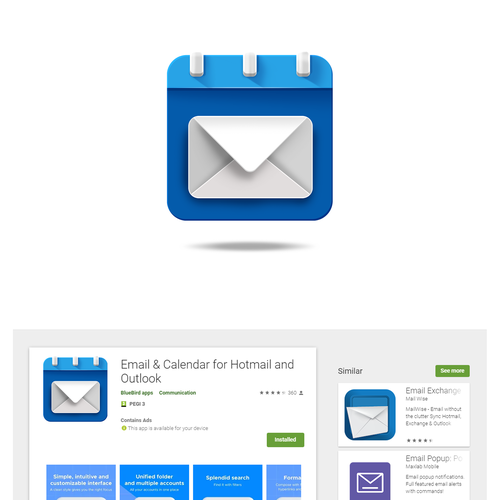 Designs | Design a new icon for BlueBird Email app | Icon or button contest