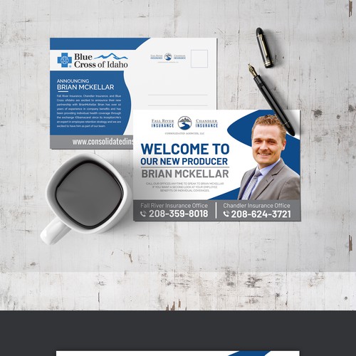 Designs | Attention grabbing postcard announcing new producer ...