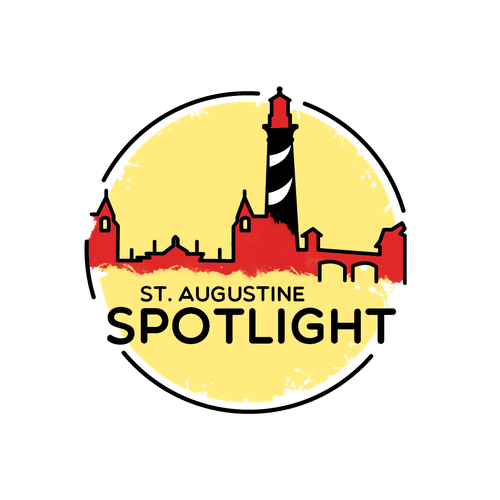 Create a minimalist illustration logo for St. Augustine Spotlight, part ...