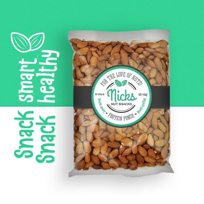Nicks Nut Snacks needs a product label for it's premier product ...