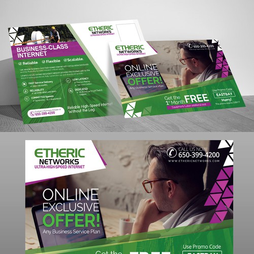 Postcard for Wireless High-Speed Internet Company | Postcard, flyer or ...