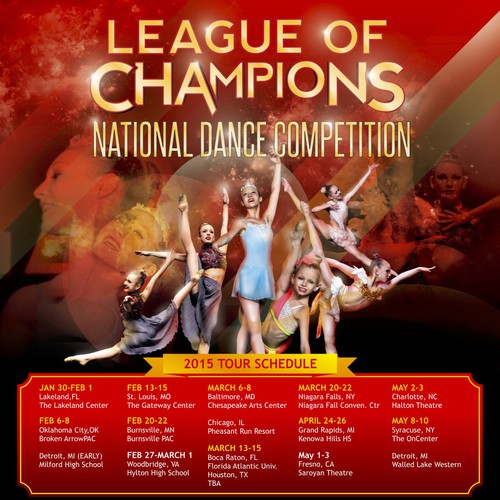 Designs | League of Champions National Dance Competition 2015 Tour ...