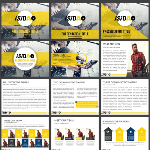 Inspiring PowerPoint template Contests - 99designs