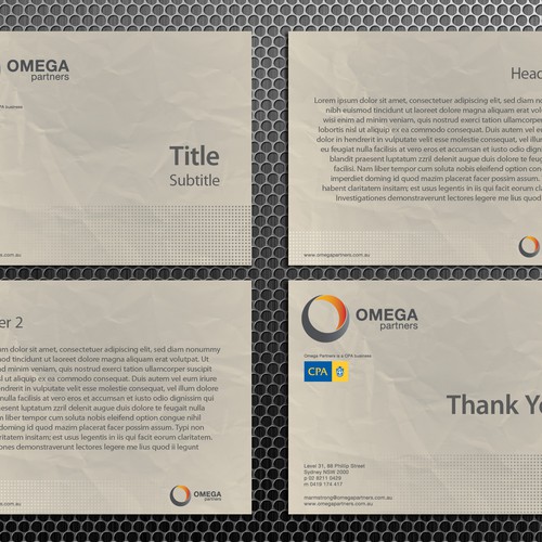 Help Omega Partners with a new stationery | Stationery contest