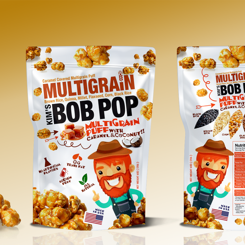NEW CARAMEL COATED HEALTHY PUFF!! LET'S HAVE BATTLE WITH POPCORN ...