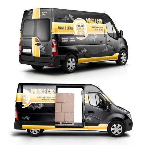 Partial Van Wrap Design for Mobile Detailing Company | Car, truck or ...
