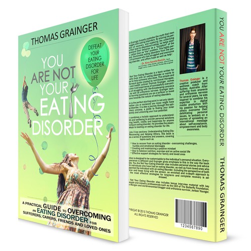 Design an inspiring book cover for an eating disorder recovery guide ...