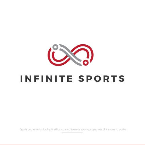 create a sleek and captivating design for Infinite Sports, an athletics ...