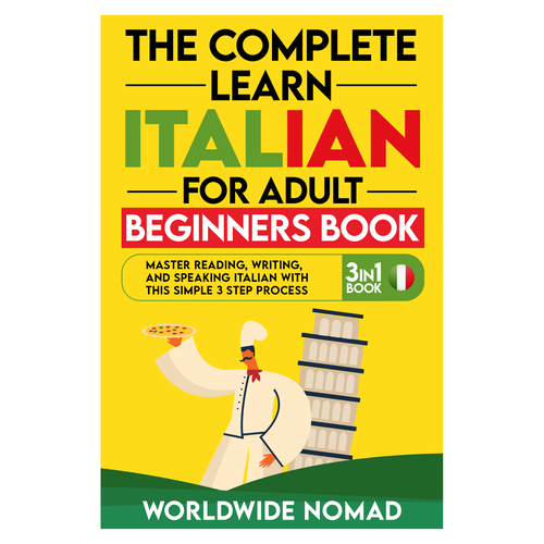 Designs | Creative cover for teaching Italian | Book cover contest