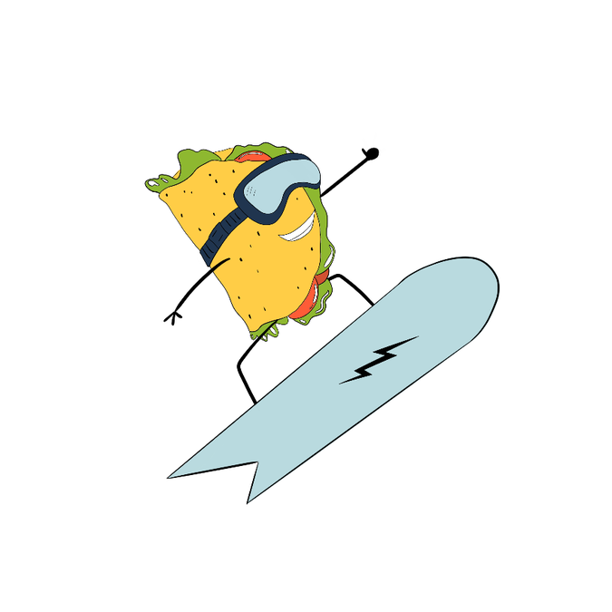 Taco & Snowboard Tattoo Design | Tattoo contest
