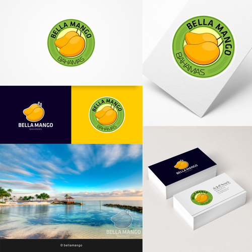 "Bella Mango" - the ultimate vacation spot in the Bahamas | Logo design ...